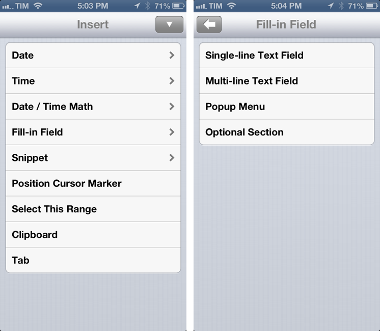 TextExpander Touch 2.0 Brings Fill-In Snippets, Formatted Text To iOS - MacStories